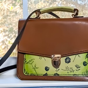 Personalized Full Grain Leather Forest Satchel Bag | Vrnc Leather - Etsy