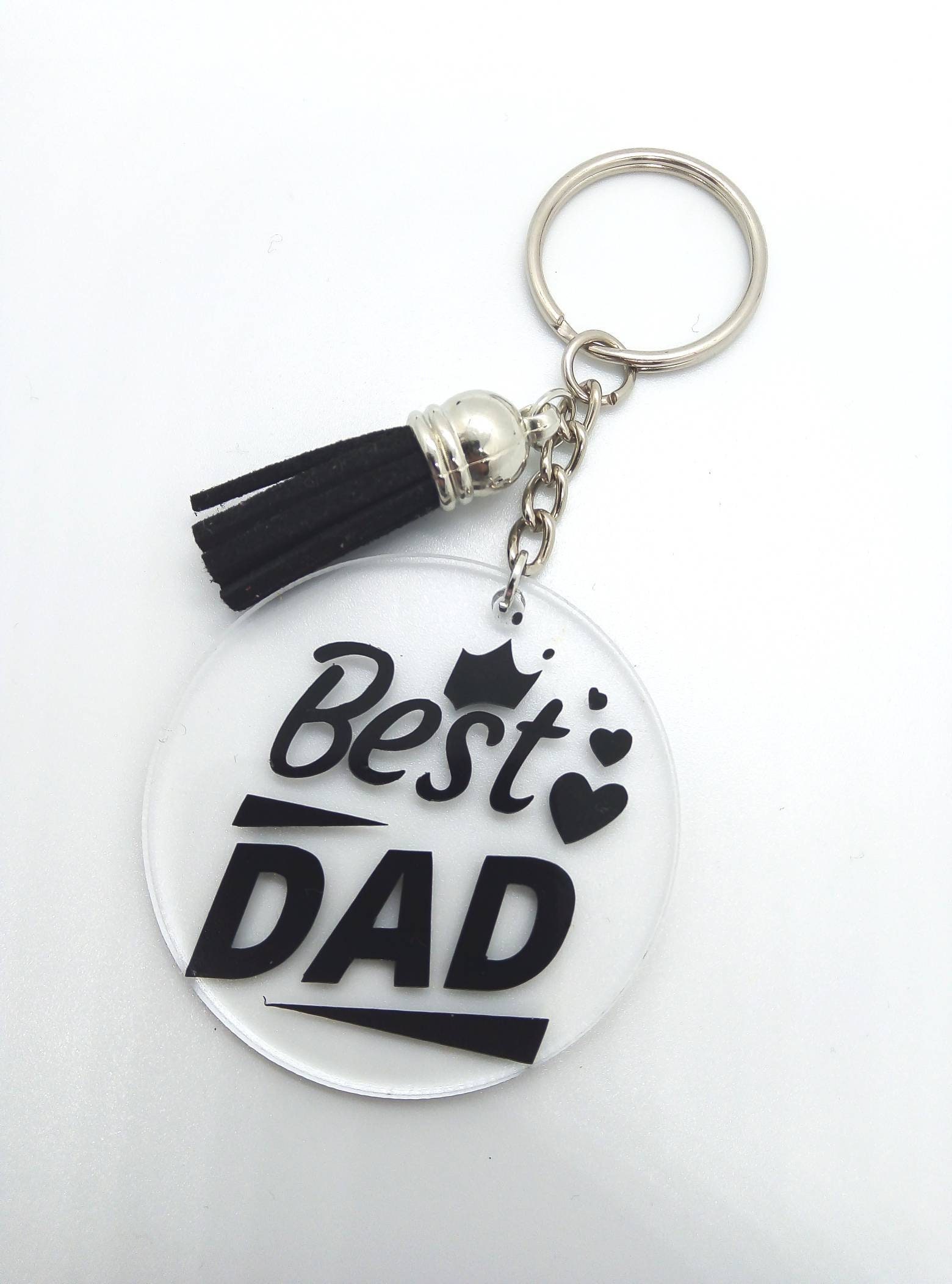 Dad keyring best dad gift dad key chain acrylic keyrings | Etsy