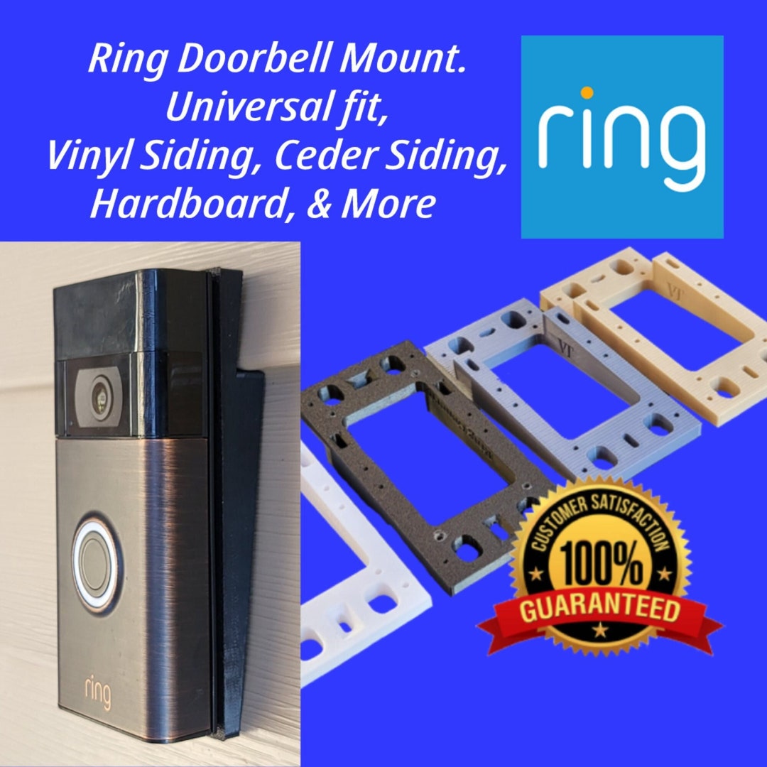 Ring Doorbell Universal Mount for Vinyl Siding. Fits All Ring Battery ...