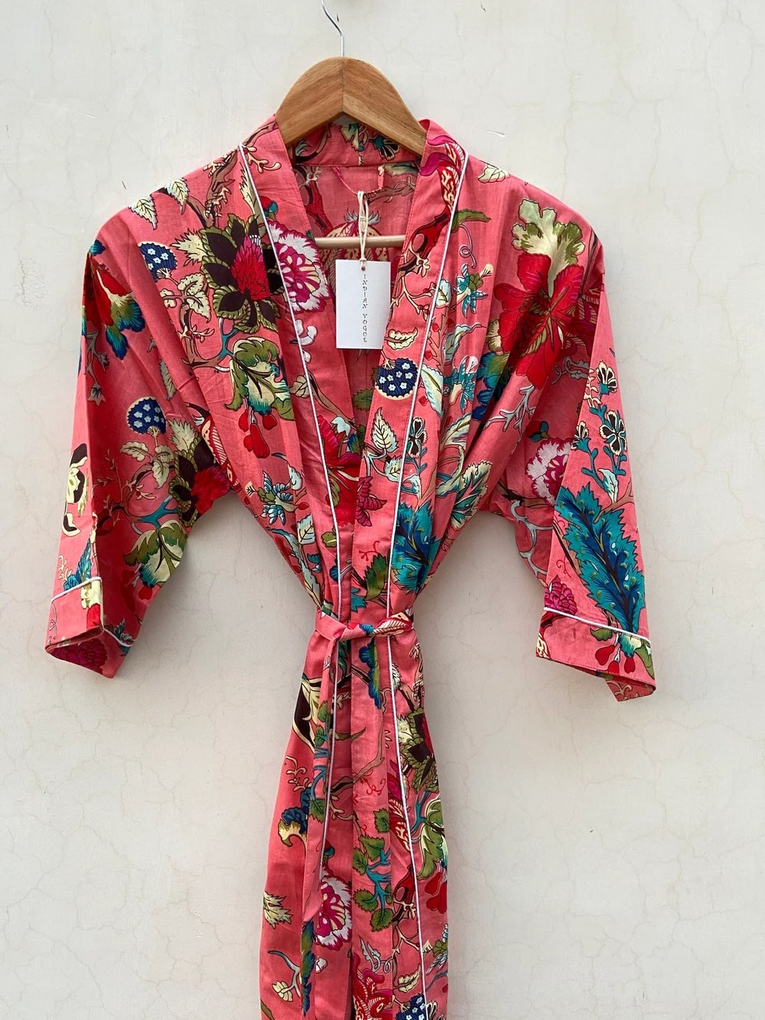 Floral Print Robes Bridesmaid Kimono Robe Floral Kimono - Etsy