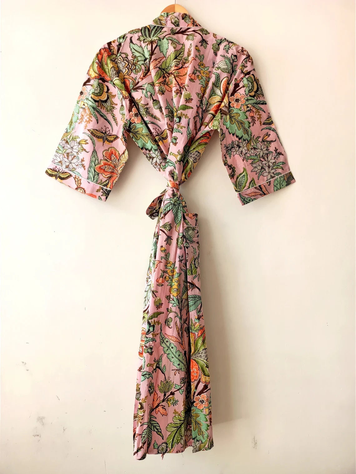 Kimono Cotton Kimono Bathrobe Frida Valentines Day Giftbird - Etsy