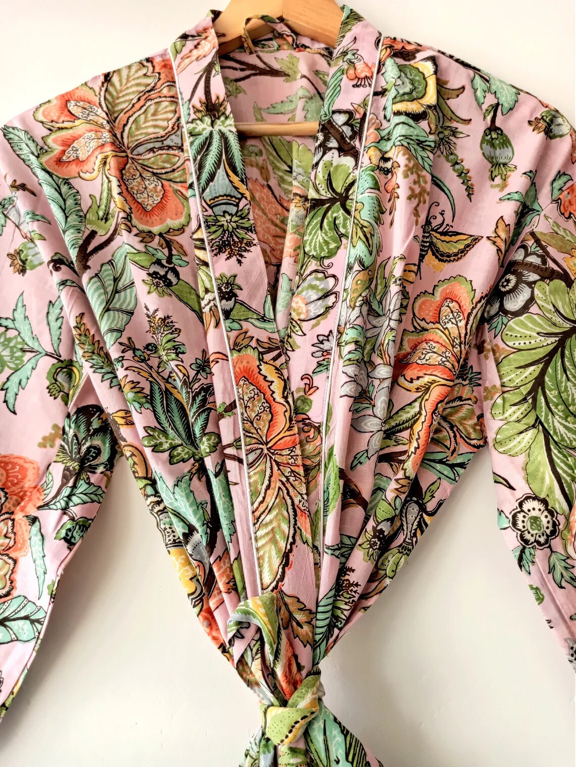 Kimono Cotton Kimono Bathrobe Frida Valentines Day Giftbird - Etsy