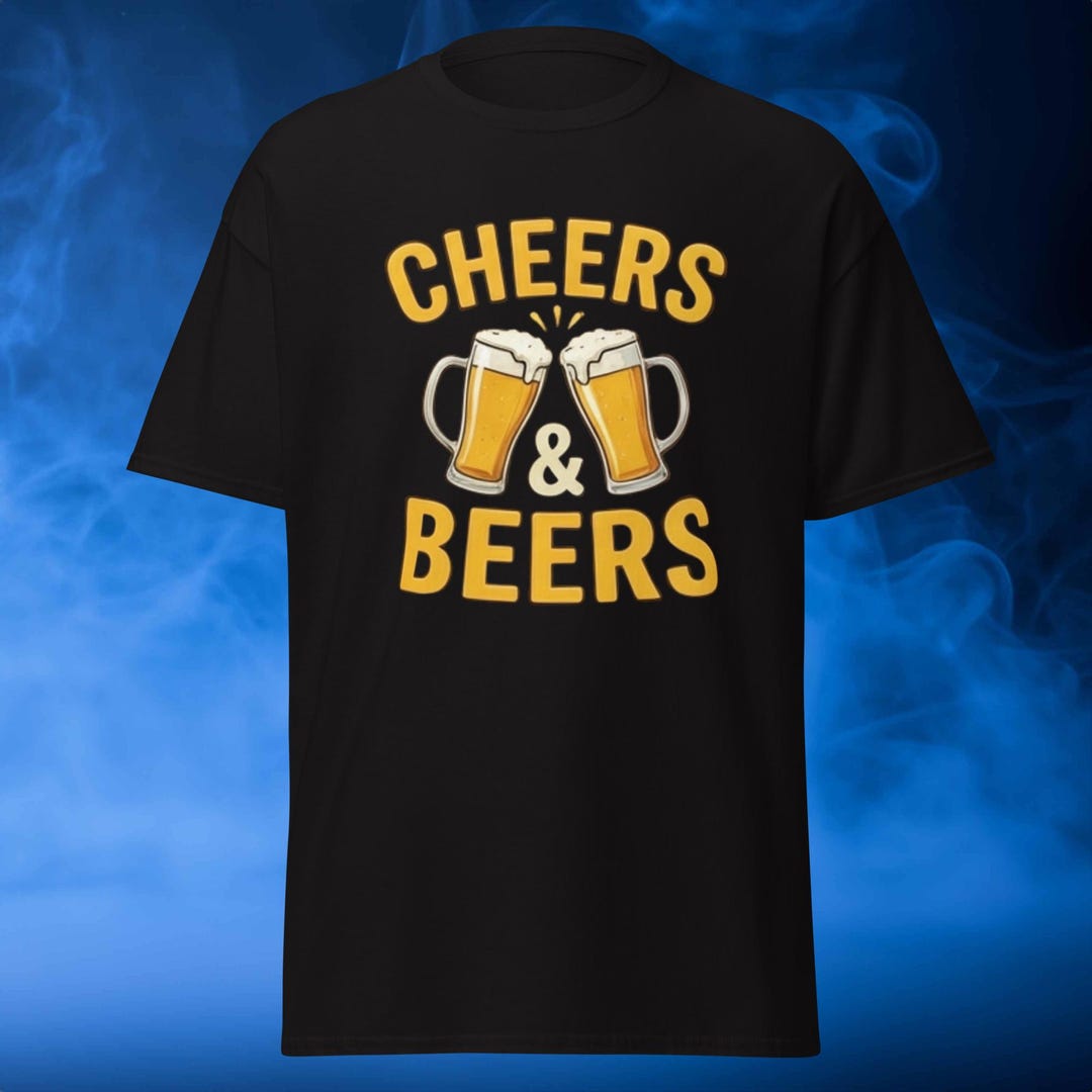 Cheers and Beers Fun Drinking T-shirt | Novelty Tee - Etsy Canada