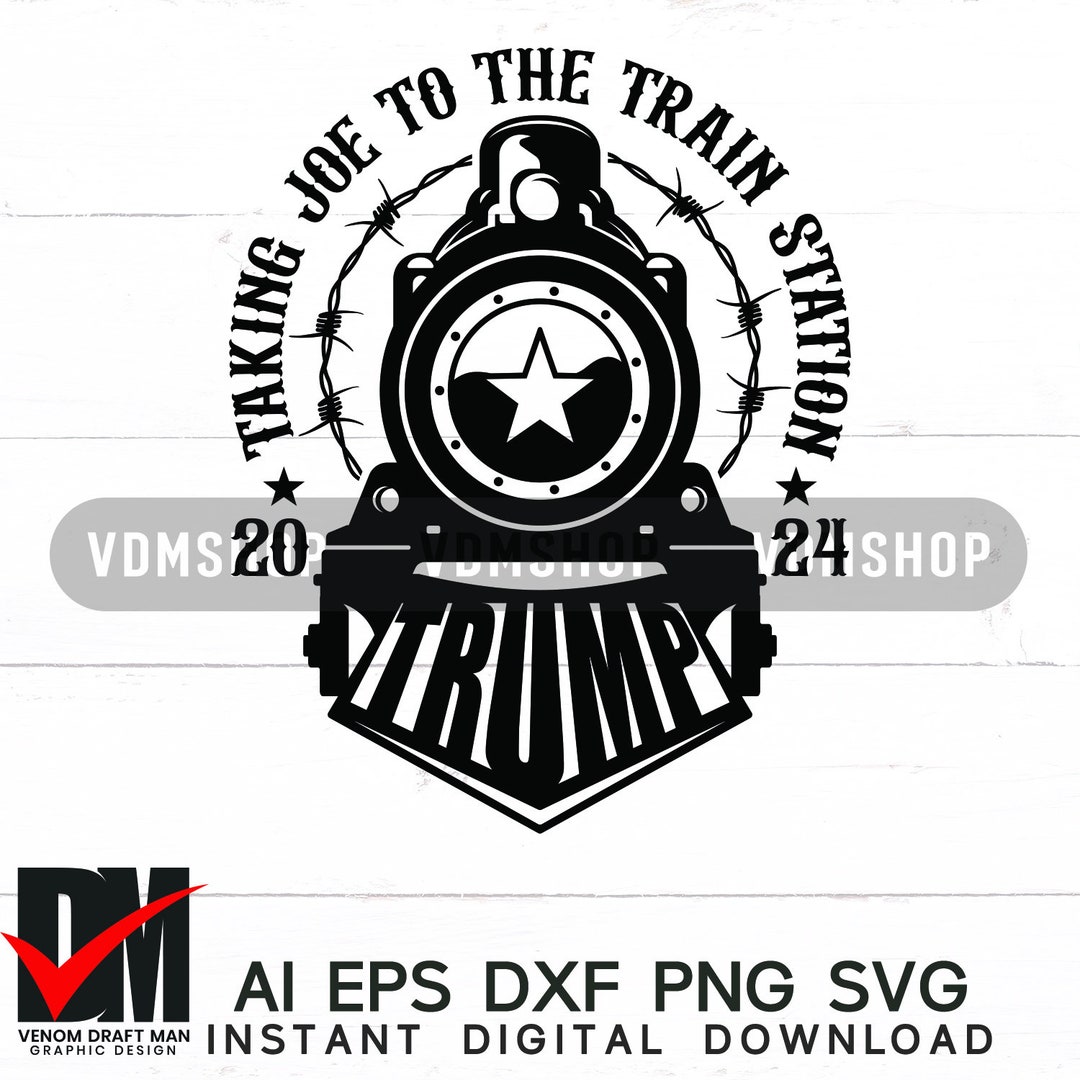 Trump Taking Joe to the Train Station Svg, Trump Felon Svg, Trump 2024 ...