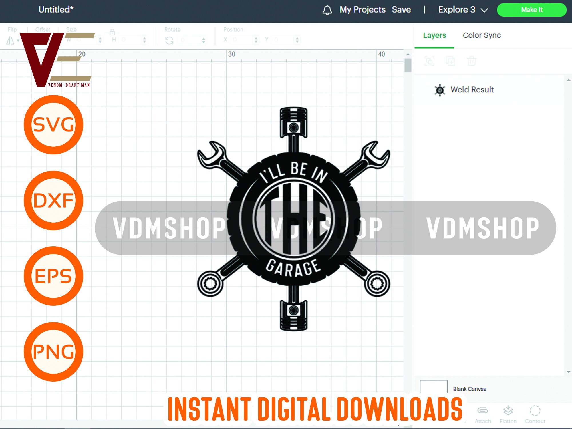 I'll Be in the Garage SVG Car Mechanic Design Svg - Etsy