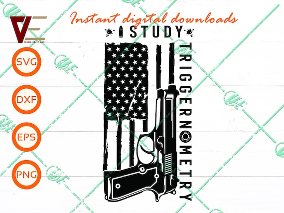 I Study Triggernometry Svg Support the Second Amendment SVG | Etsy
