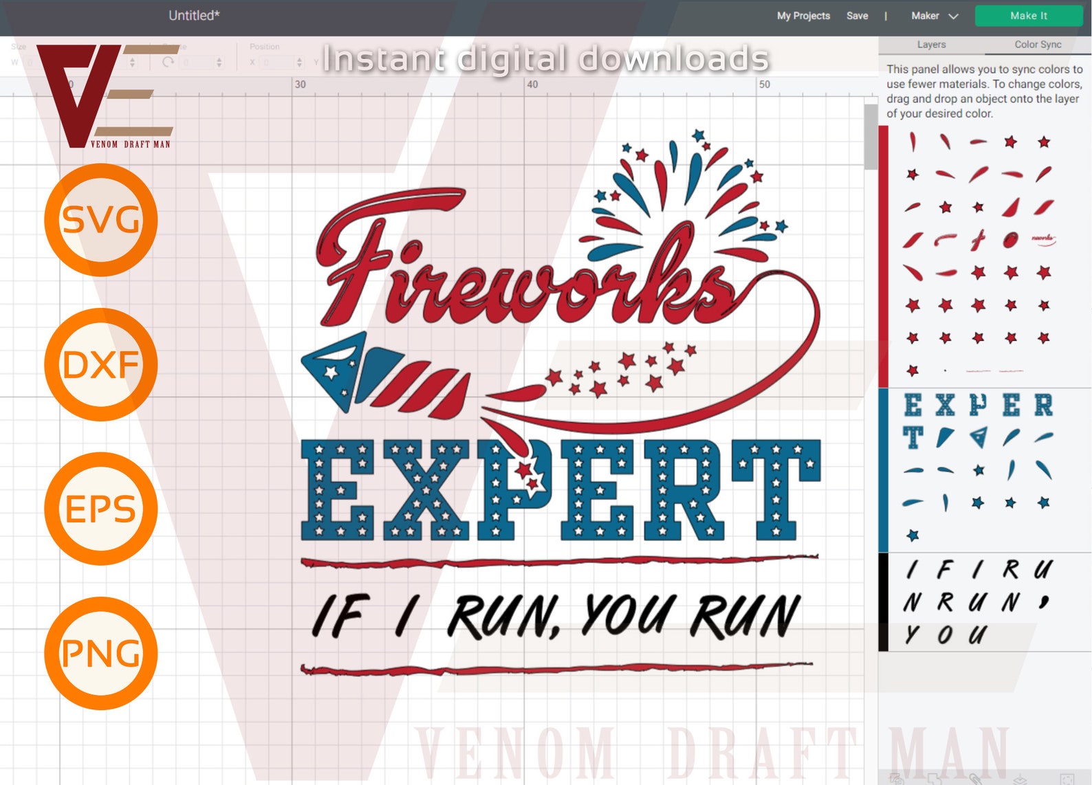Fireworks Expert Svg File for Cricut Silhouette Independence - Etsy