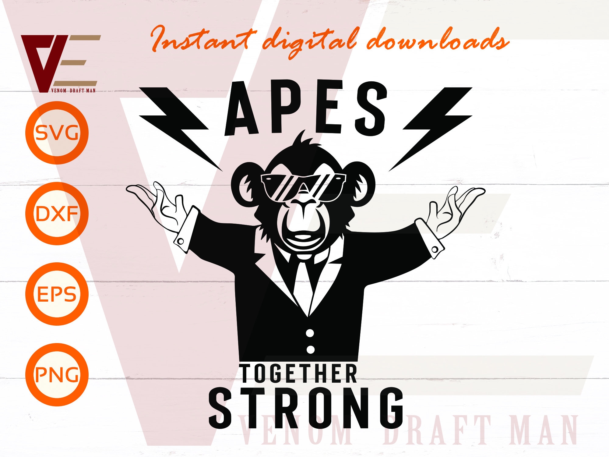 Apes Together Strong Svg AMC Svg Wall Street Bets Svg Files | Etsy
