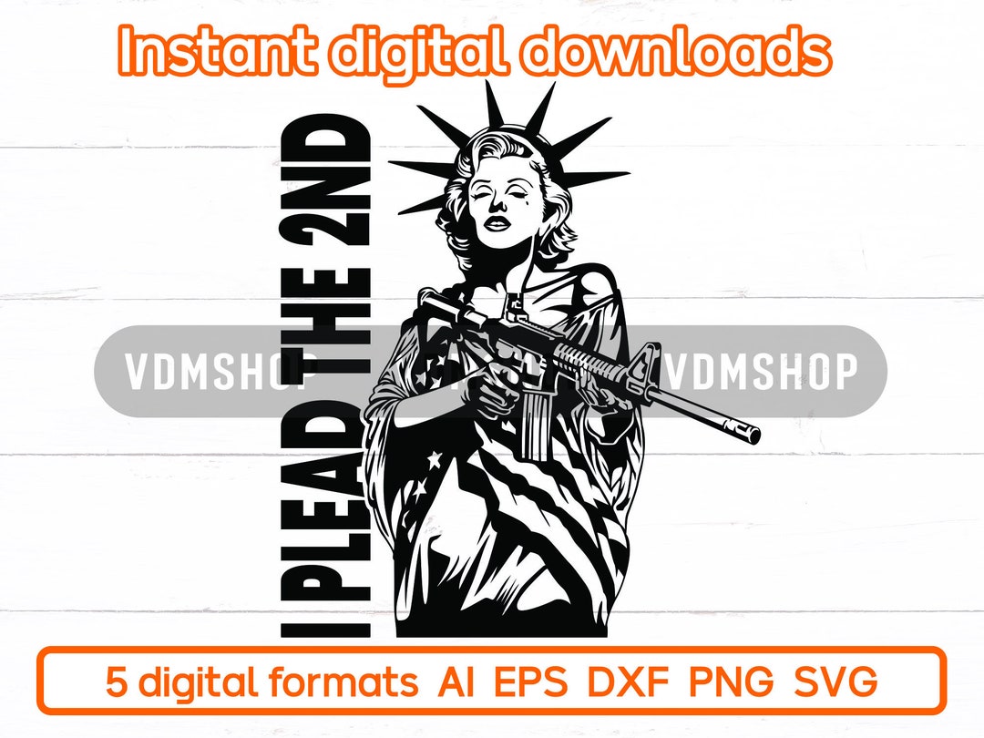 I Plead the 2nd SVG, Support the Second Amendment SVG, 2nd Amendment ...