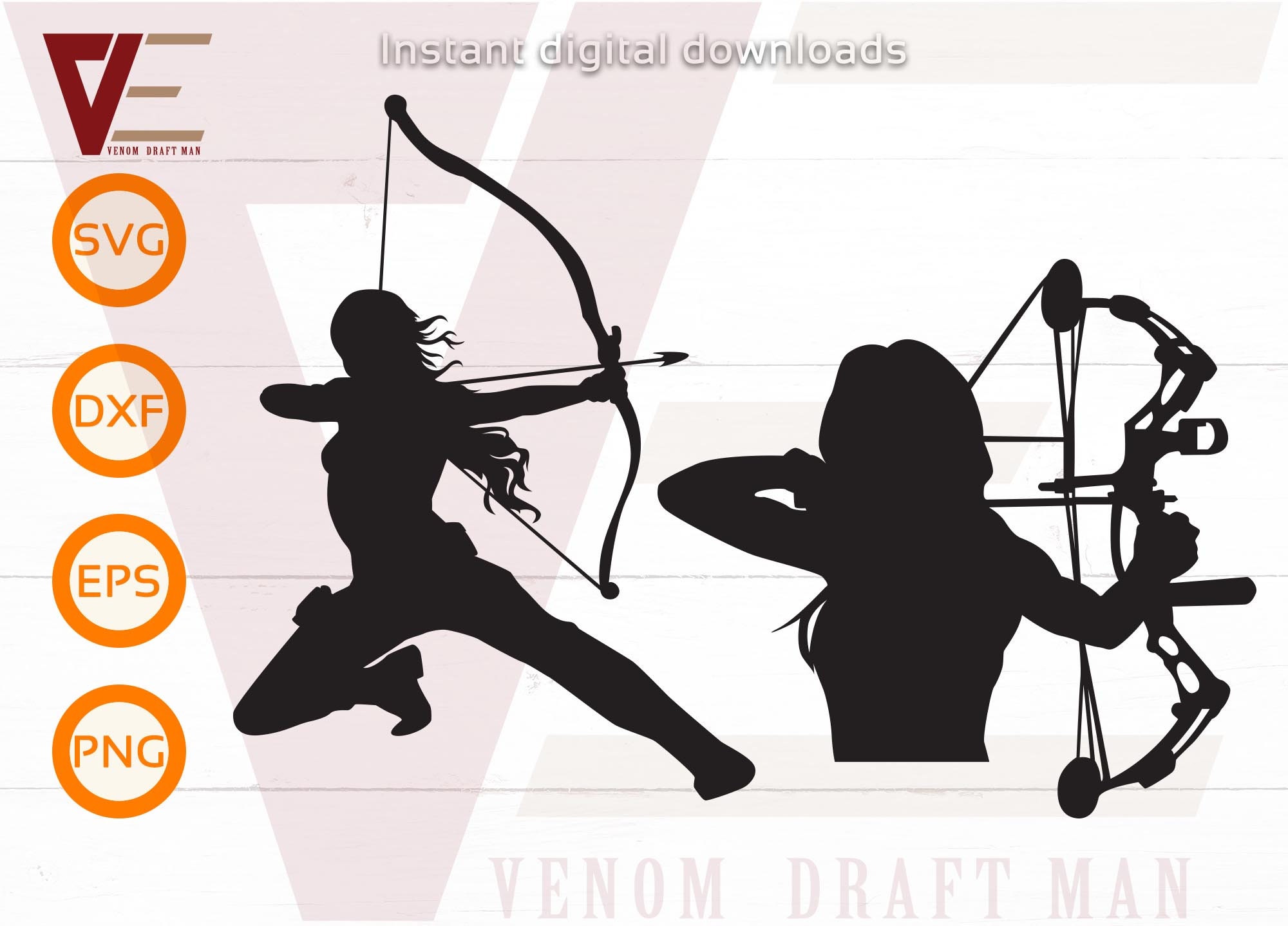 Archery Action Character Bundle SVG Girls Archery Svg Acher - Etsy