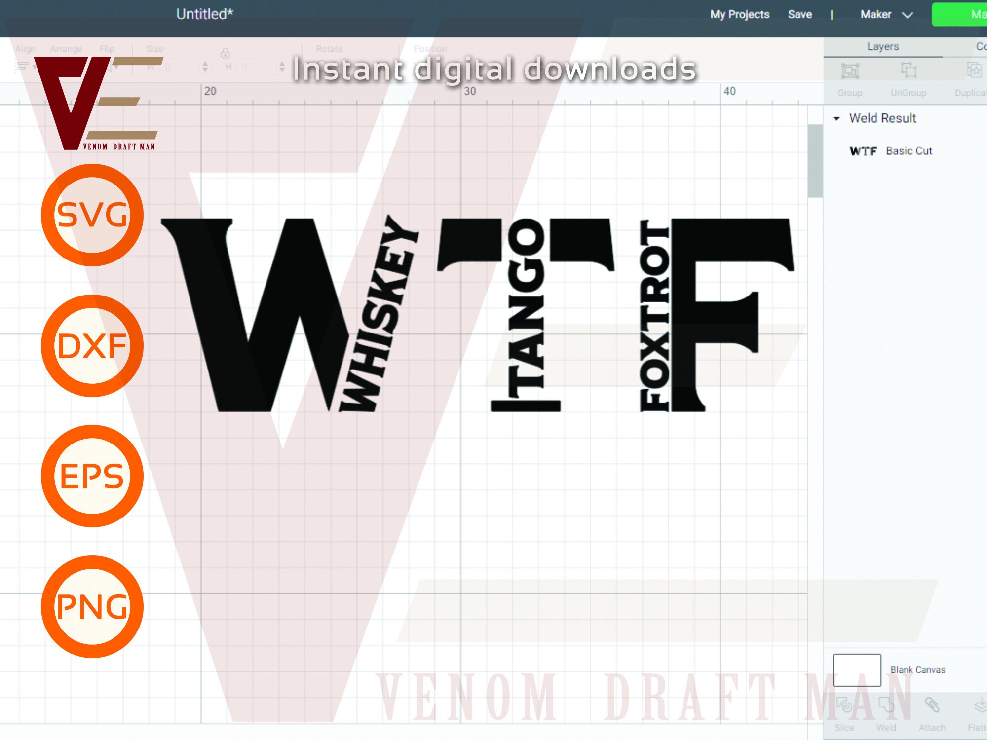 Whiskey Tango Foxtrot Svg Funny Alcohol Quotes Svg WTF SVG - Etsy