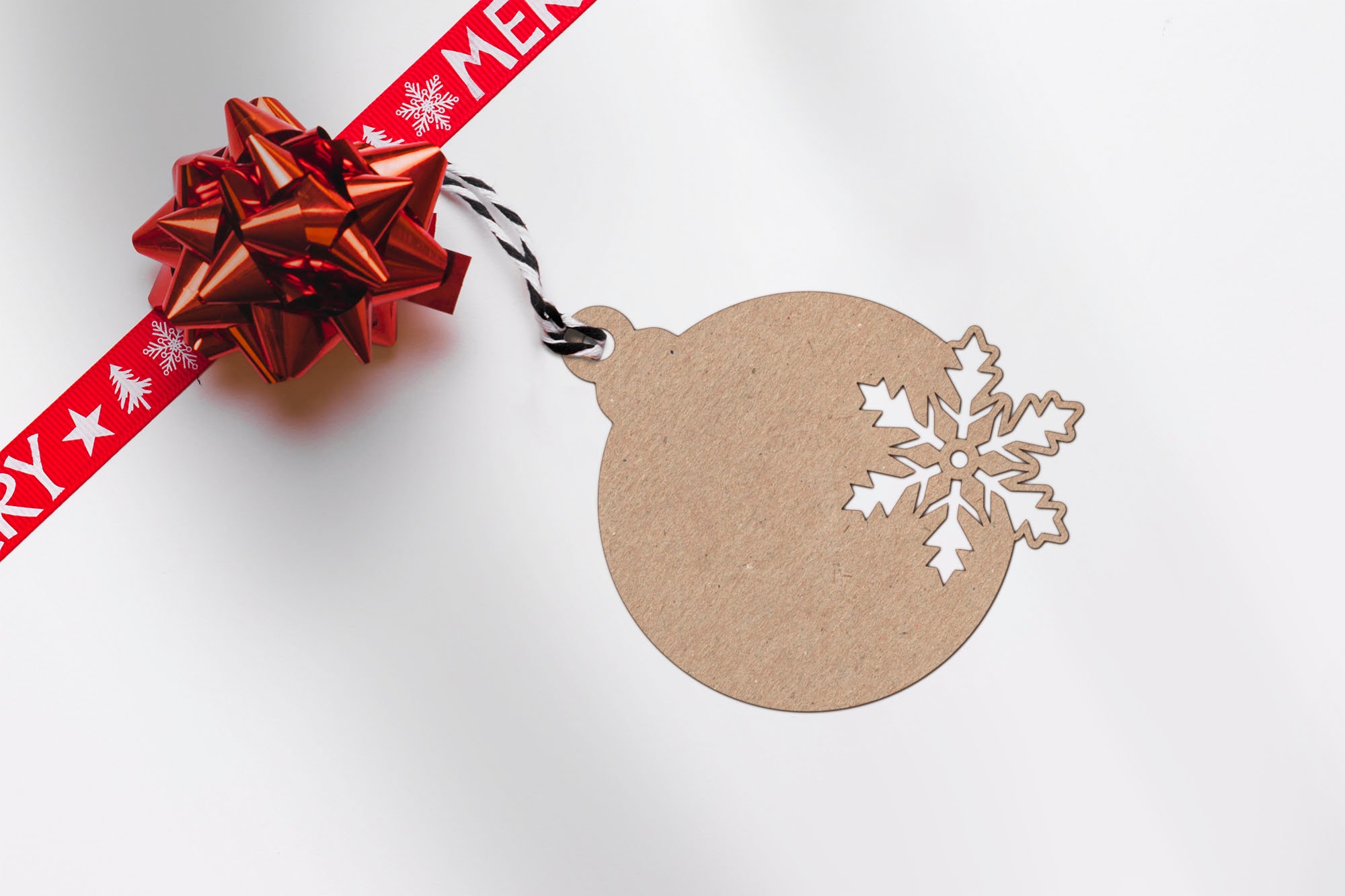 Snowflake Circle Tags SVG Bundle Snowball Ornaments Christmas - Etsy