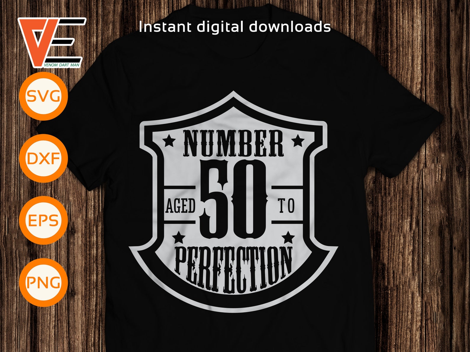 Old Number 50 SVG File for Cricut 50th Cut File for Stencil - Etsy