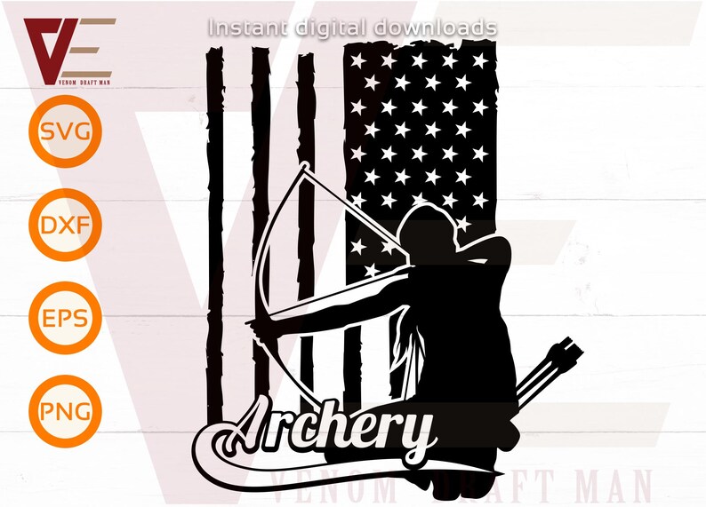 Girl Archery SVG DXF PNG Deer Hunter Svg Archery Bow Hunter - Etsy
