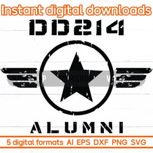 DD214 Alumni Veteran SVG, Army Veteran SVG, Veterans Day Designs Vector ...
