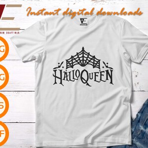 Halloqueen Svg, Halloween Queen Svg, Funny Halloween Quote Design Files ...