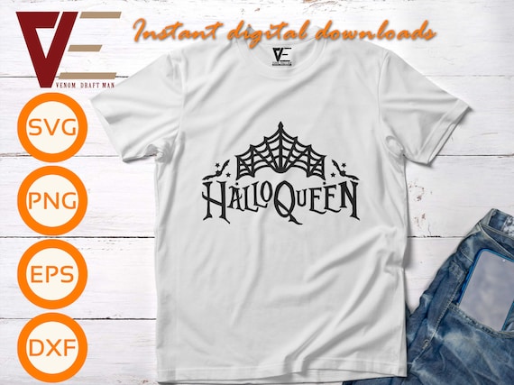 Halloqueen Svg Halloween Queen Svg Funny Halloween Quote - Etsy