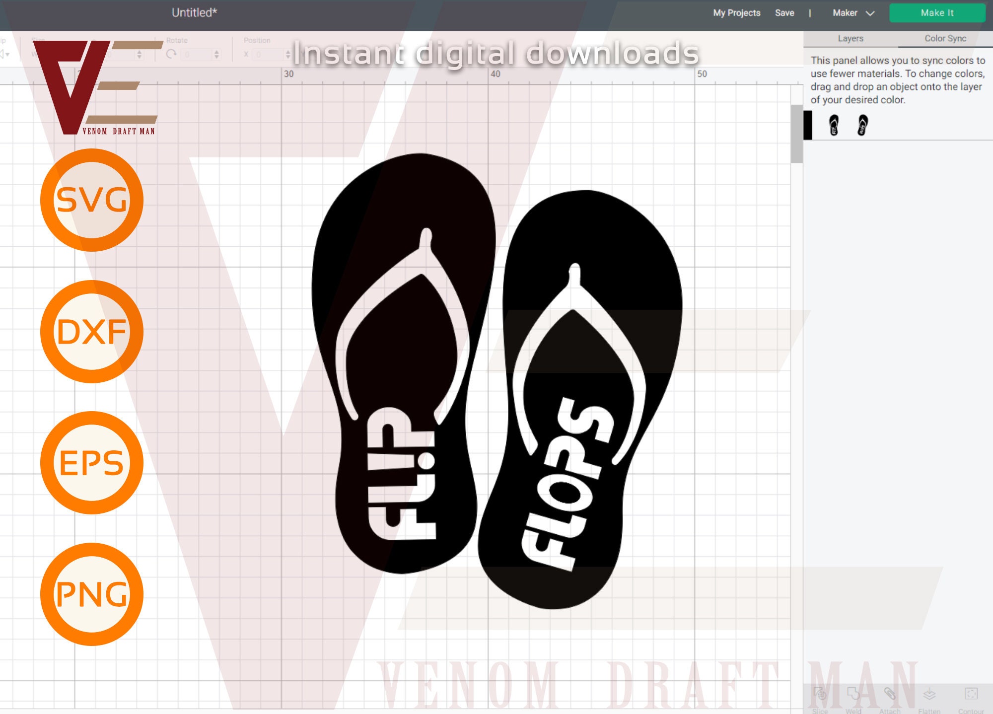 Flip Flops Svg Flip Flops Tropical Flip Flops silhouette | Etsy