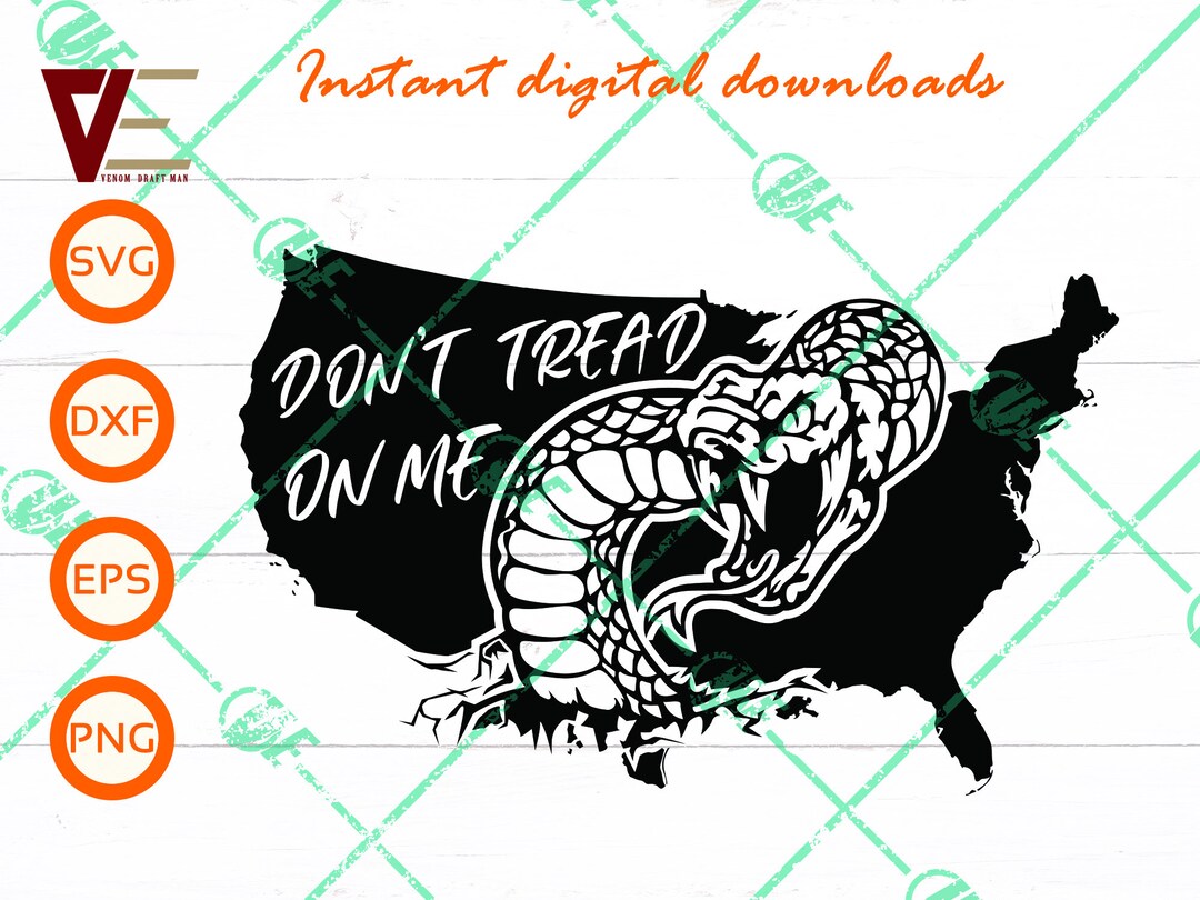 Don't Tread on Me Svg , USA Flag Svg, Support the Second Amendment SVG ...