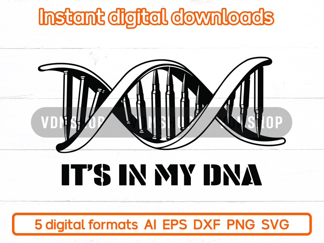 It's in My DNA Svg Png, 2nd Amendment Design, Patriotic Clipart Design ...