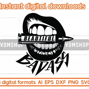 Beautiful Badass SVG, Girls and Guns SVG, Makeup and Magazines SVG, 2nd ...