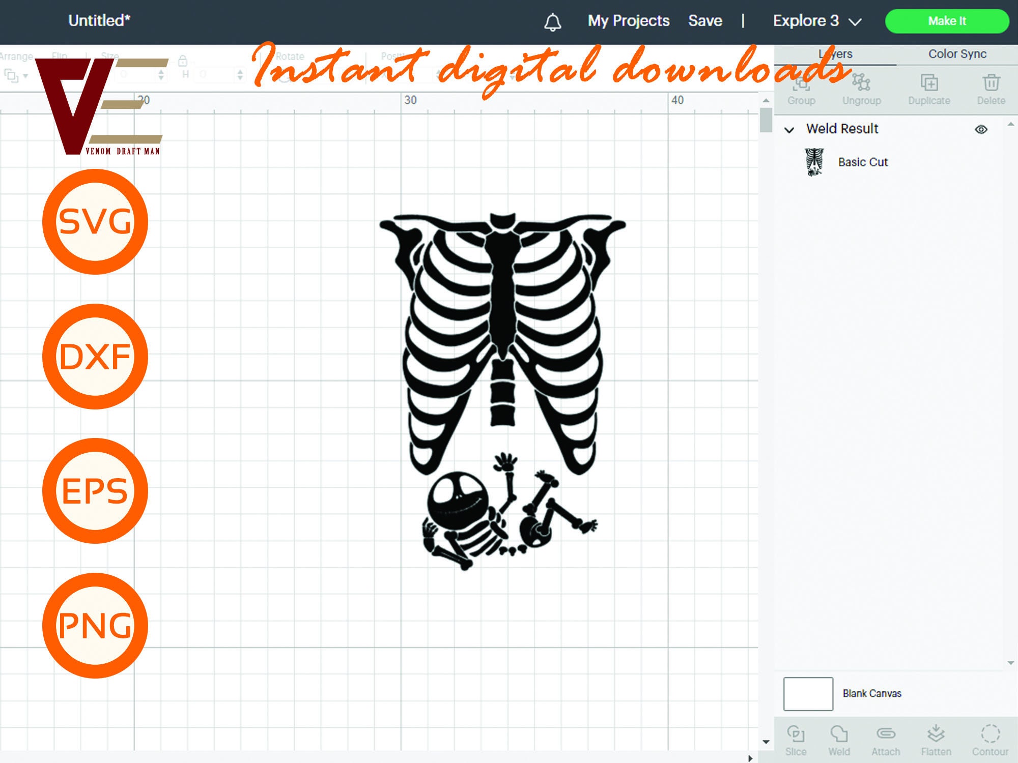 Baby Skeleton SVG Pregnant Skeleton SVG Maternity Baby - Etsy Canada