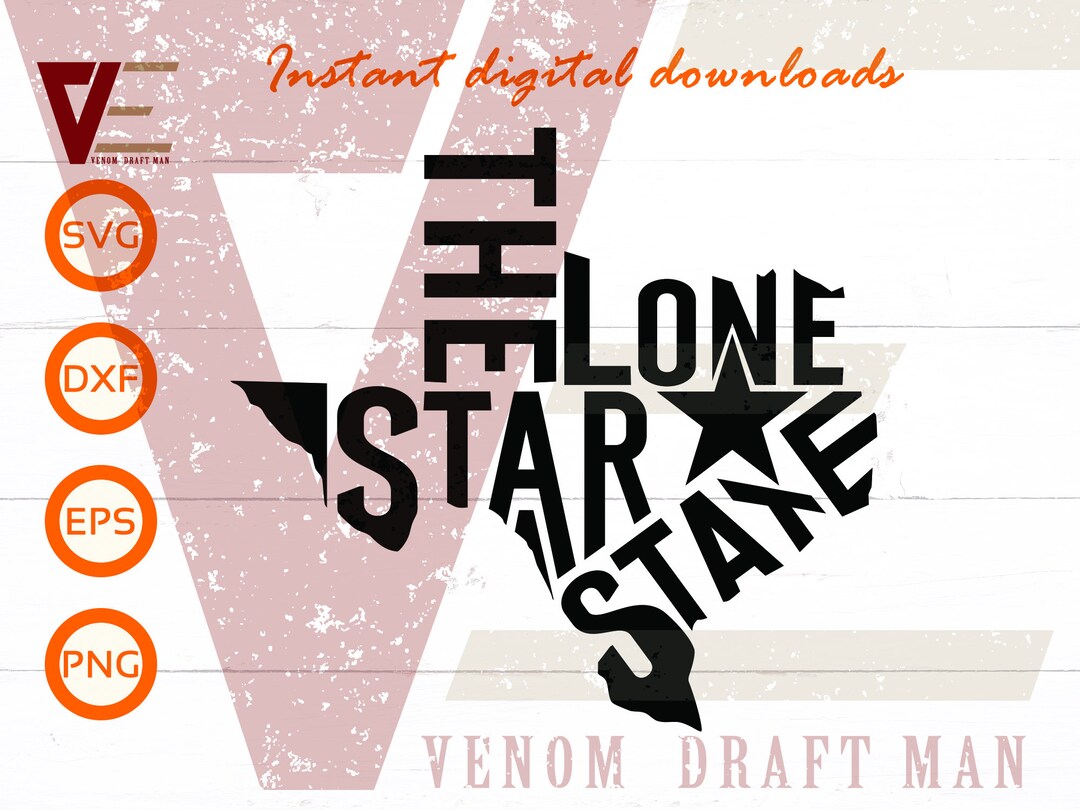 Texas the Lone Star State Svg, Taxas State Map Svg, Texas Clipart Files ...