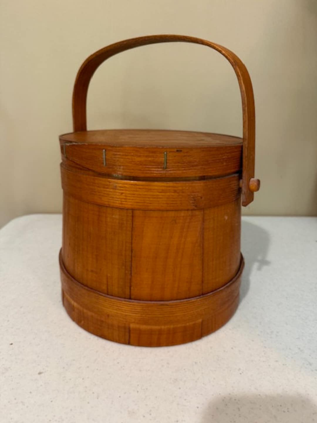 Large Wood Sugar Bucket With Lid Brentwood Handle - Etsy