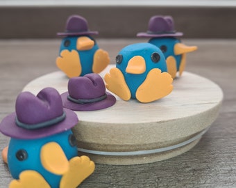 Perry The Platypus Clay Sculpture Etsy