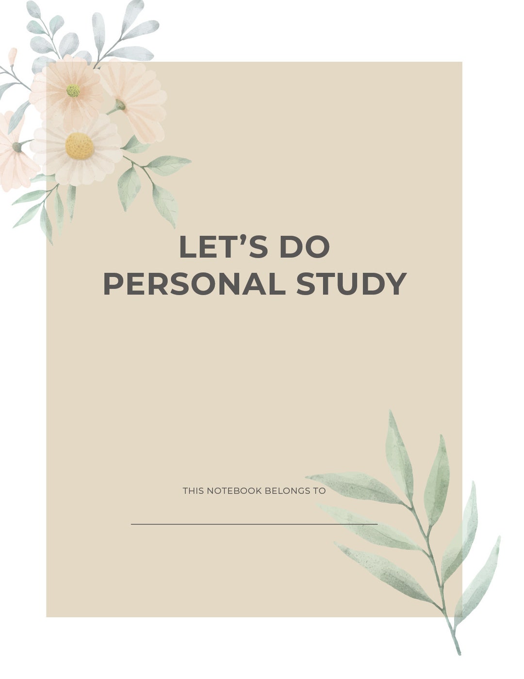 Let's Do Personal Study - JW Bible Study Notebook (printable) - Etsy
