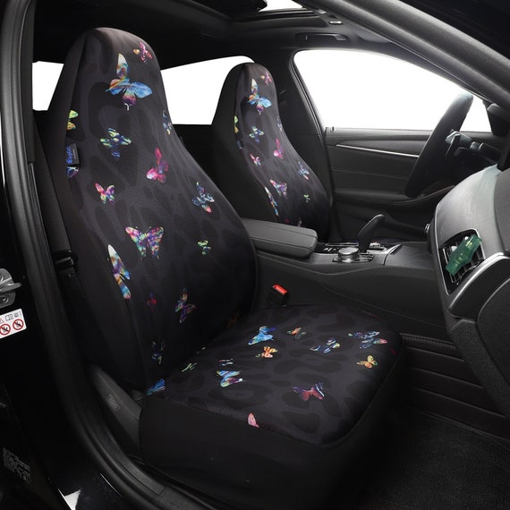 Blue butterfly seat covers store