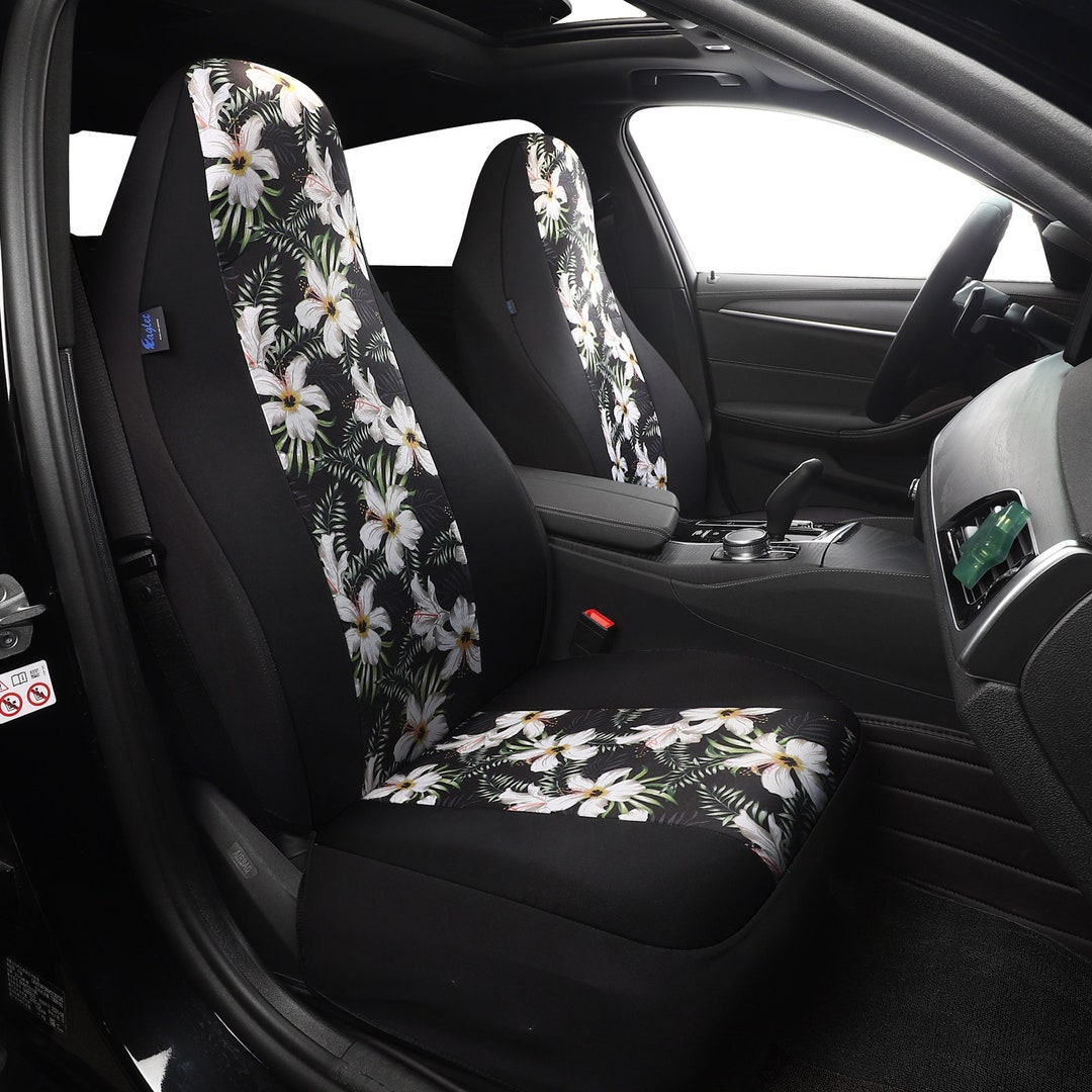 Lily Hibiscus Car Seat Covers for Vehicles Front Set, Seat Covers for ...