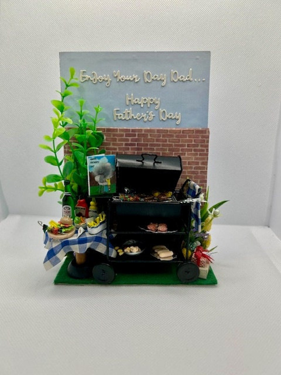 Handmade 3D Father's Day Card, Luxury Card, 3D Card, Miniatures Card ...