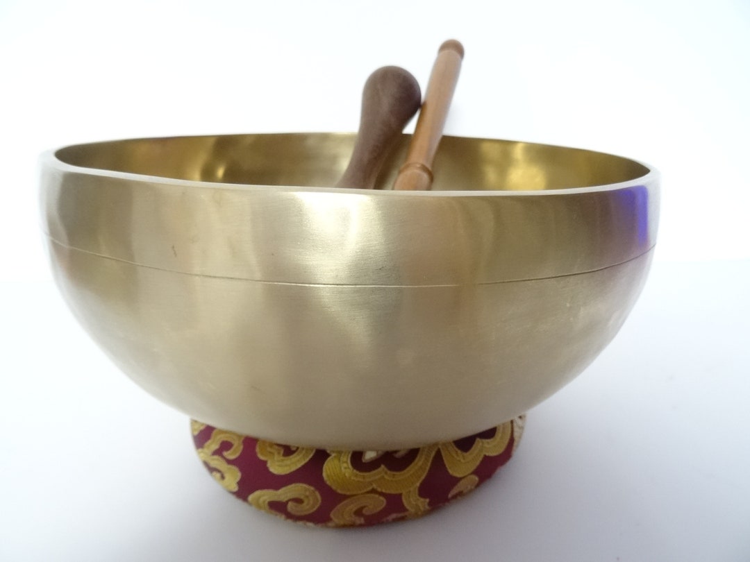 9.75" Large, Temple Sounds Therapy, Tibetan Singing Bowl, Hand Made ...
