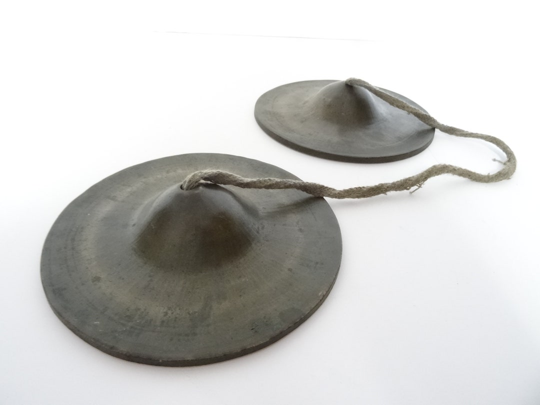 Antique Tingha, Newari Ritual Chusya, Himalayan Tibetan Meditation, Hand Made Bronze, Note D#6 ...