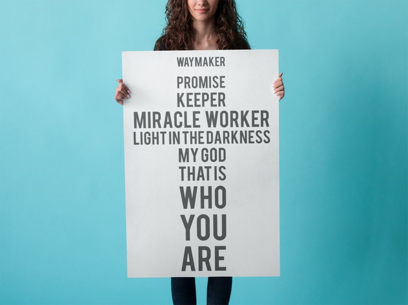 Waymaker, Miracle Worker, Promise Keeper, My God Svg DXF, PNG, PDF File ...