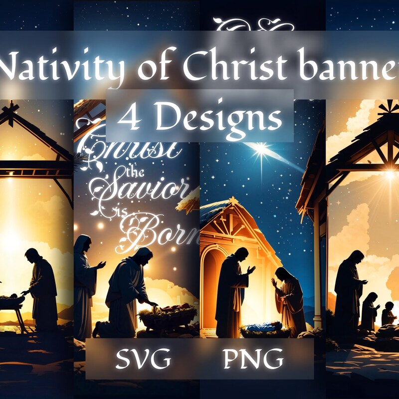 Nativity Scene Svg - Etsy