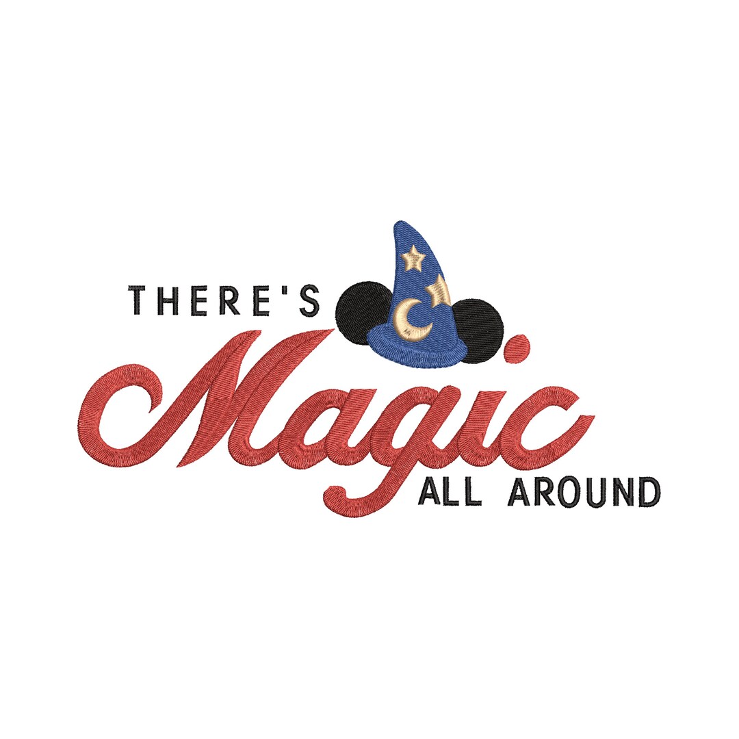 Most Magical Place on Earth Inspired Machine Embroidery Design. There's ...