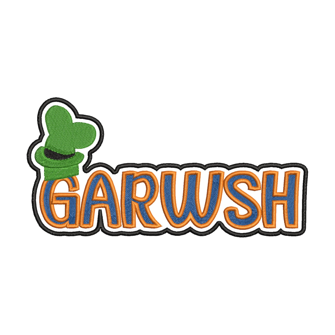 Goofy Machine Embroidery Design. Gawrsh. - Etsy