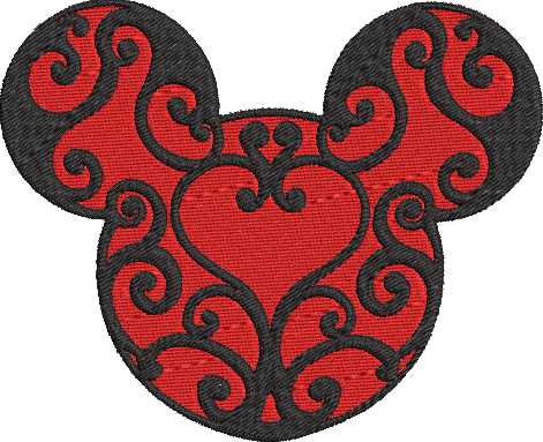 Mandala Mickey Head Machine Embroidery Design. 5 Sizes - Etsy