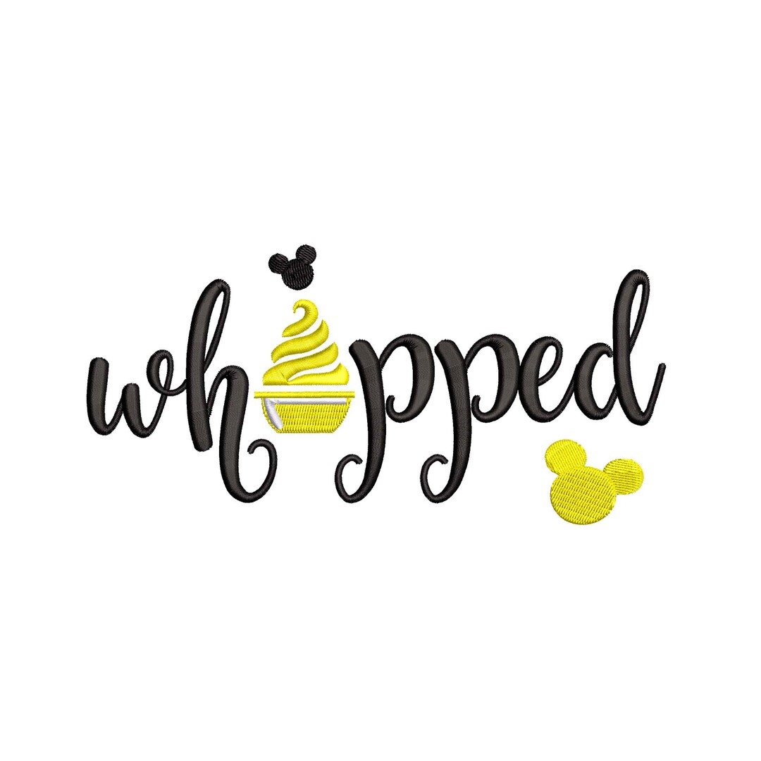 Pineapple Dole Whip Inspired Machine Embroidery Design. Whipped. - Etsy