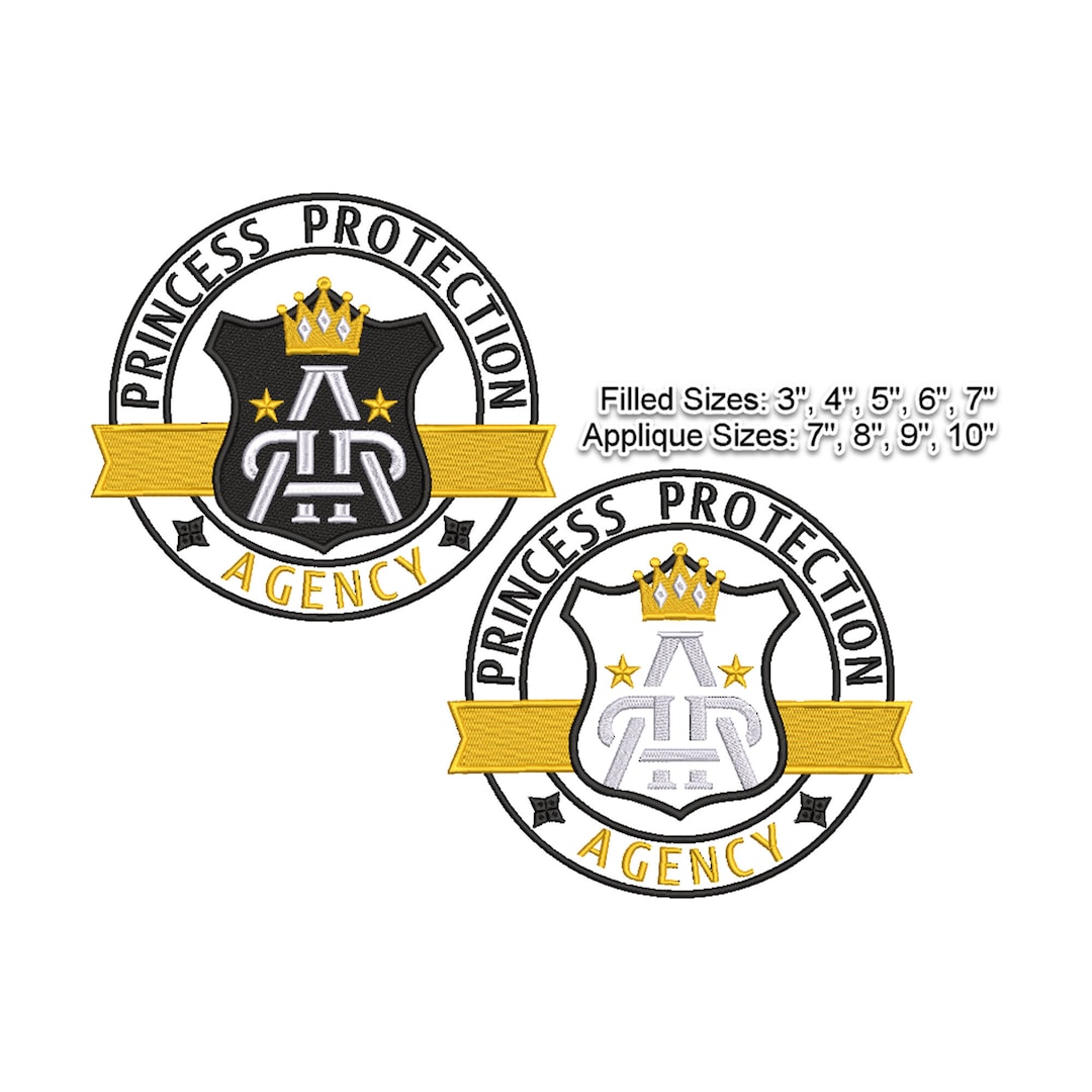 Princess Protection Agency Machine Embroidery Design. Instant Download ...