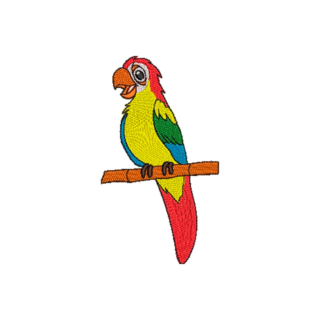 Tiki Room Jose the Parrot Machine Embroidery Design - Etsy