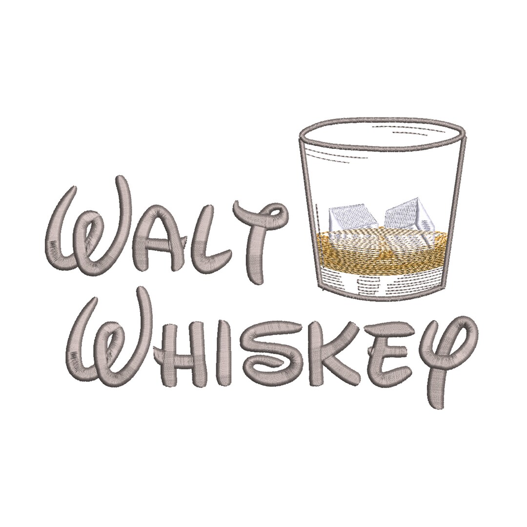 Walt Whiskey. Most Magical Place Machine Embroidery Design. - Etsy
