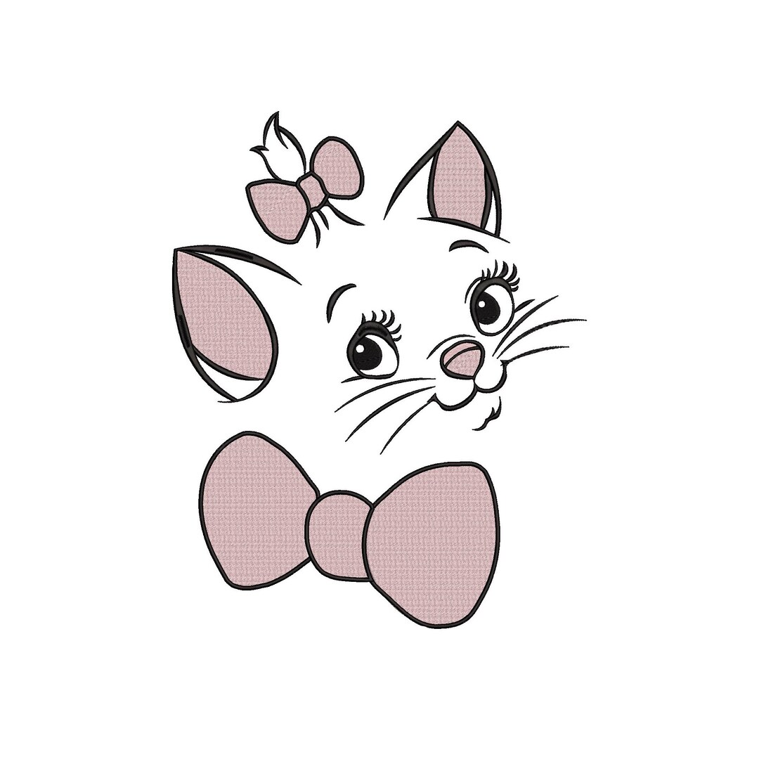 Baby Marie From Aristocats Inspired Machine Embroidery Design. 5 Sizes ...