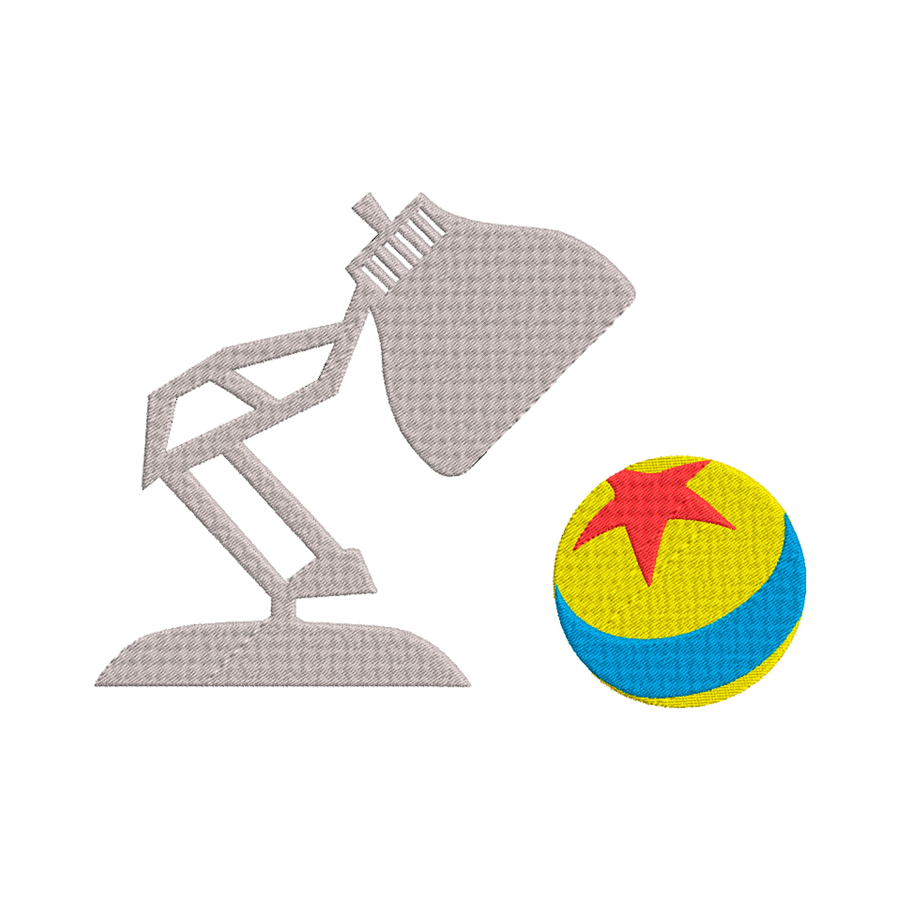 Pixar Inspired Machine Embroidery Design. Luxo and the Famous - Etsy ...