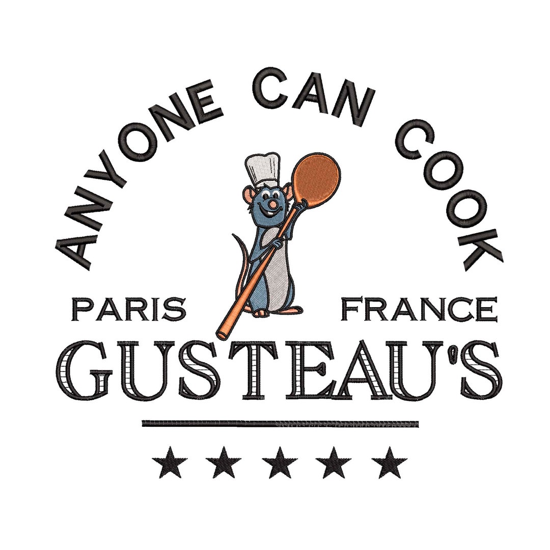 Ratatouille Movie Inspired Machine Embroidery Design. Gusteau's. Anyone ...