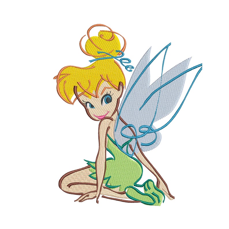 Peter Pan Tinkerbell Inspired Machine Embroidery Design. - Etsy Australia