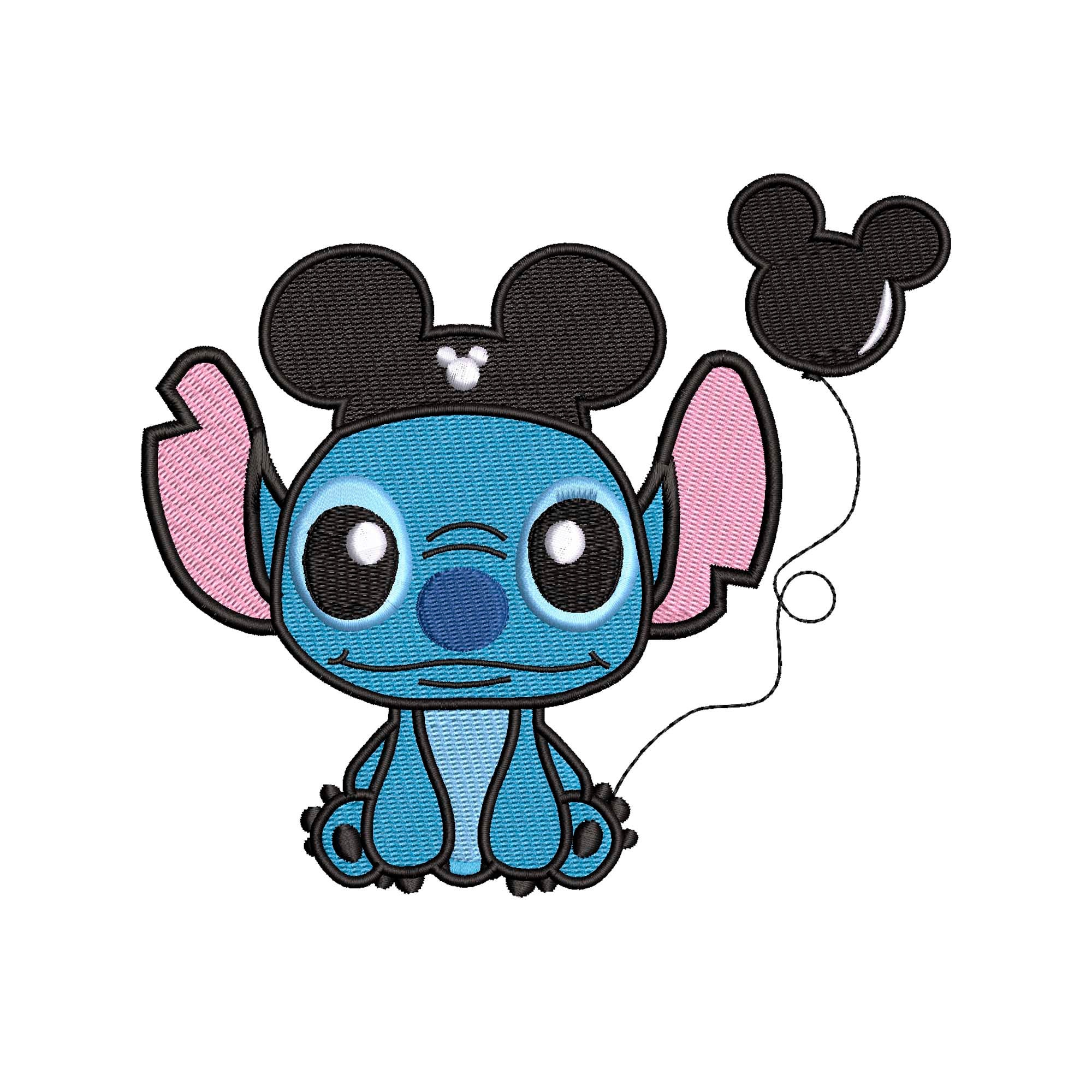 Lilo & Stitch Inspired Machine Embroidery Design. Ohana - Etsy UK