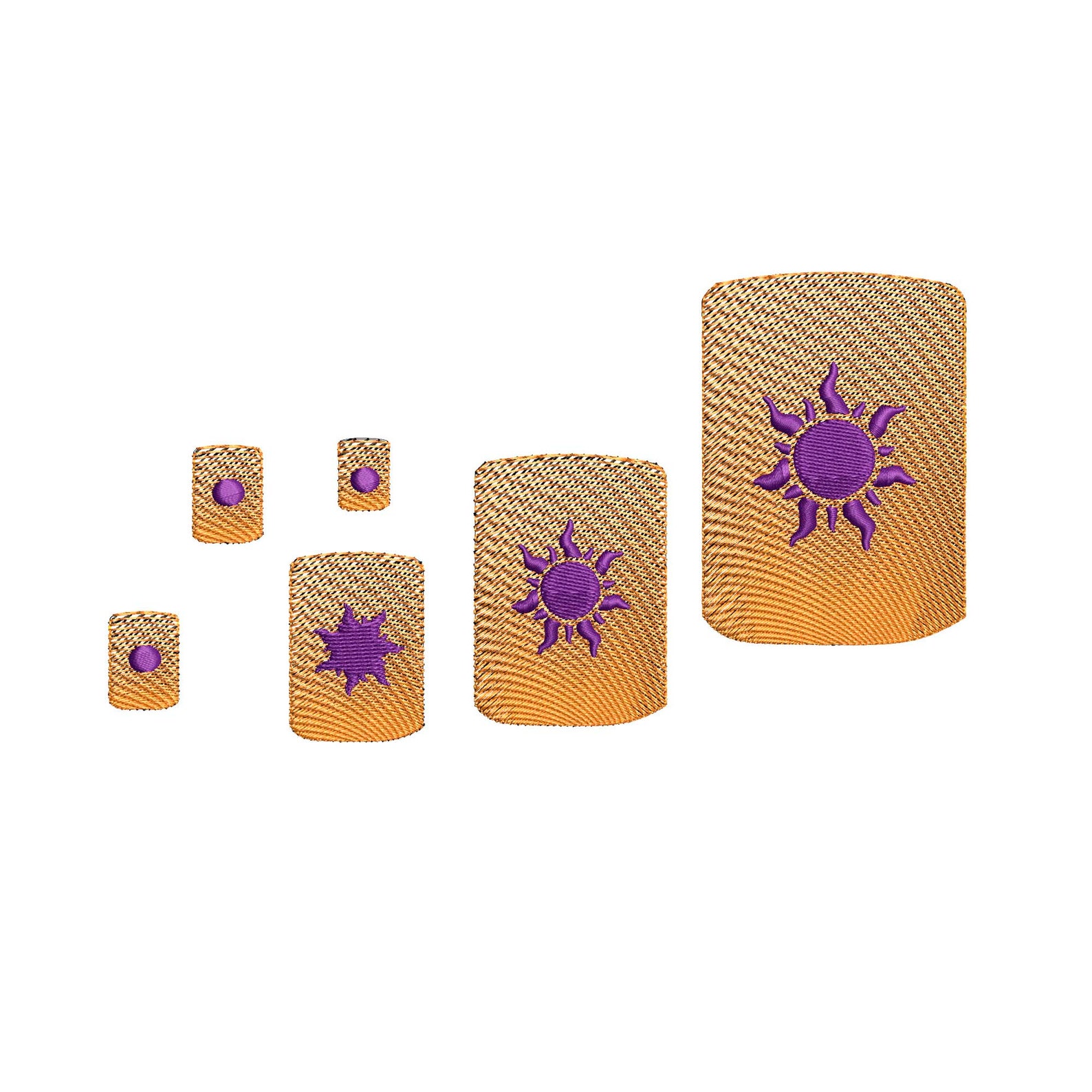 Tangled Inspired Machine Embroidery Design. Birthday Lanterns - Etsy